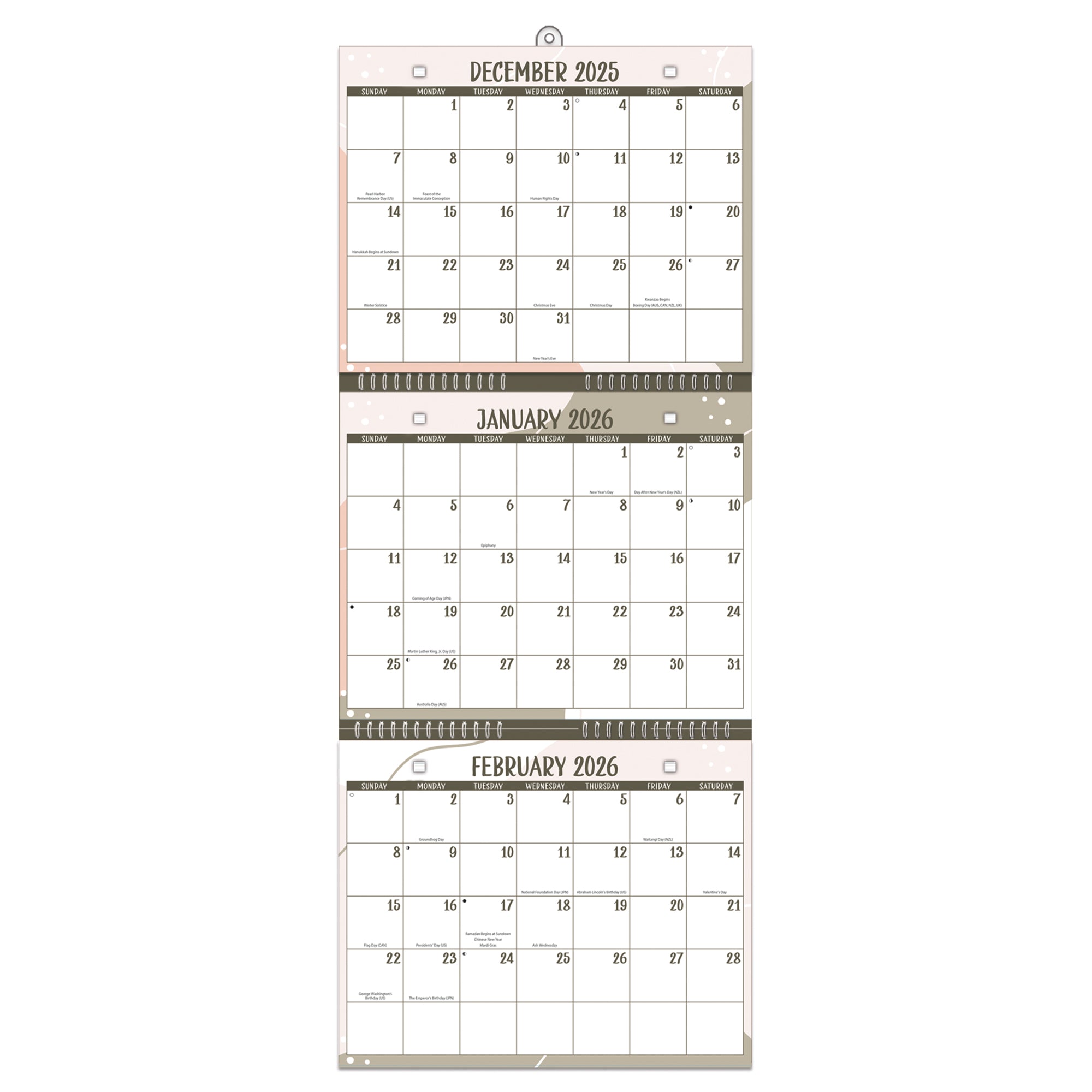 3-Month View Calendars | The Perfect Office Tool