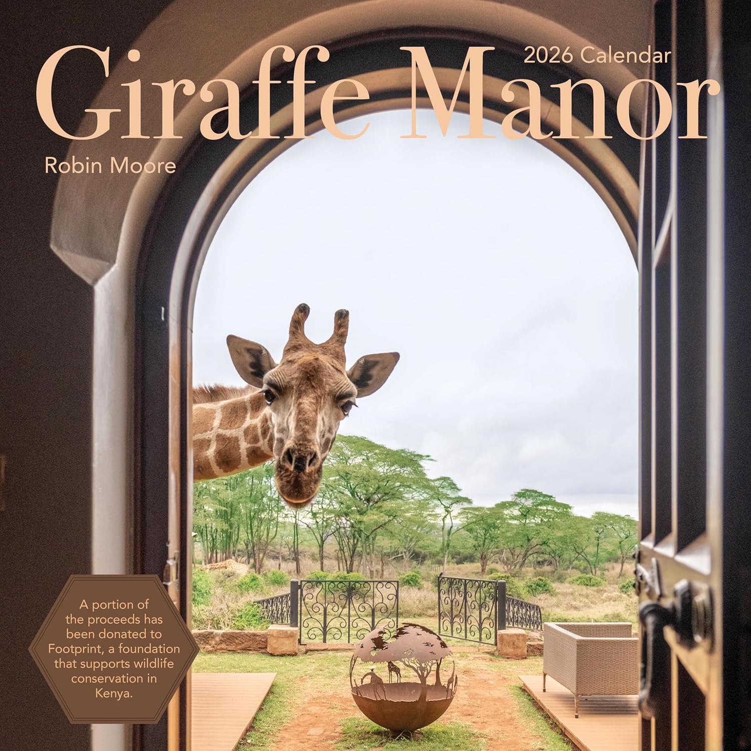 2026 Giraffe Manor - Square Wall Calendar