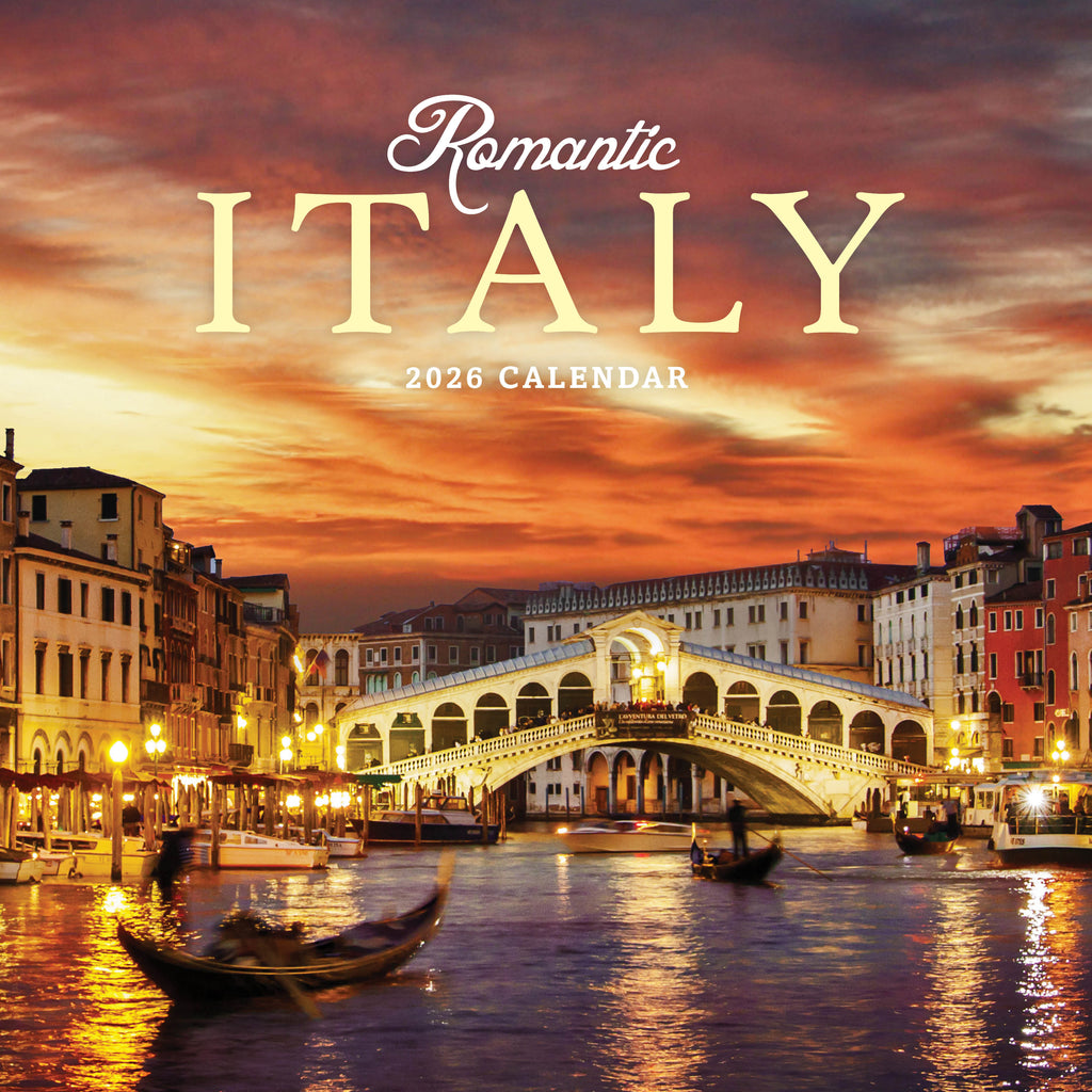 2026 Romantic Italy - Square Wall Calendar