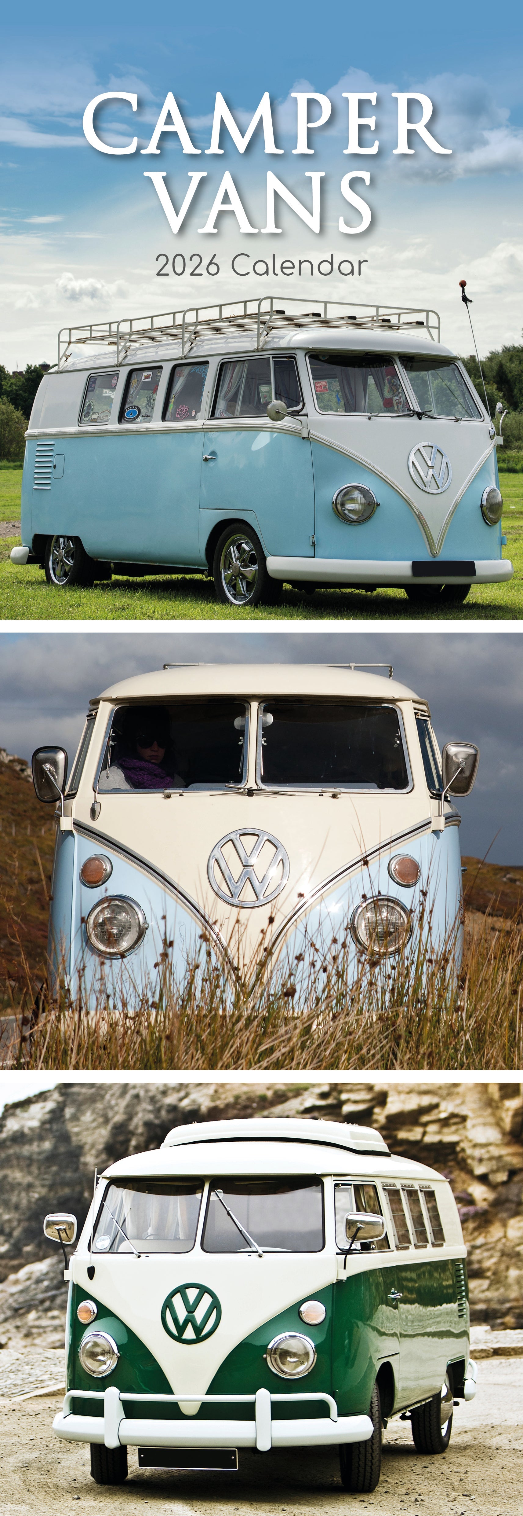 2026 Camper Vans - Slim Wall Calendar