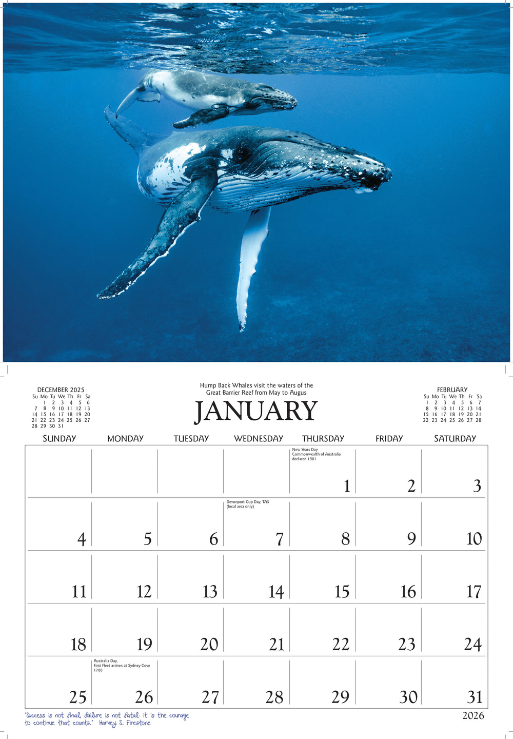 Australian Calendars: Enjoy Australia Year-Round