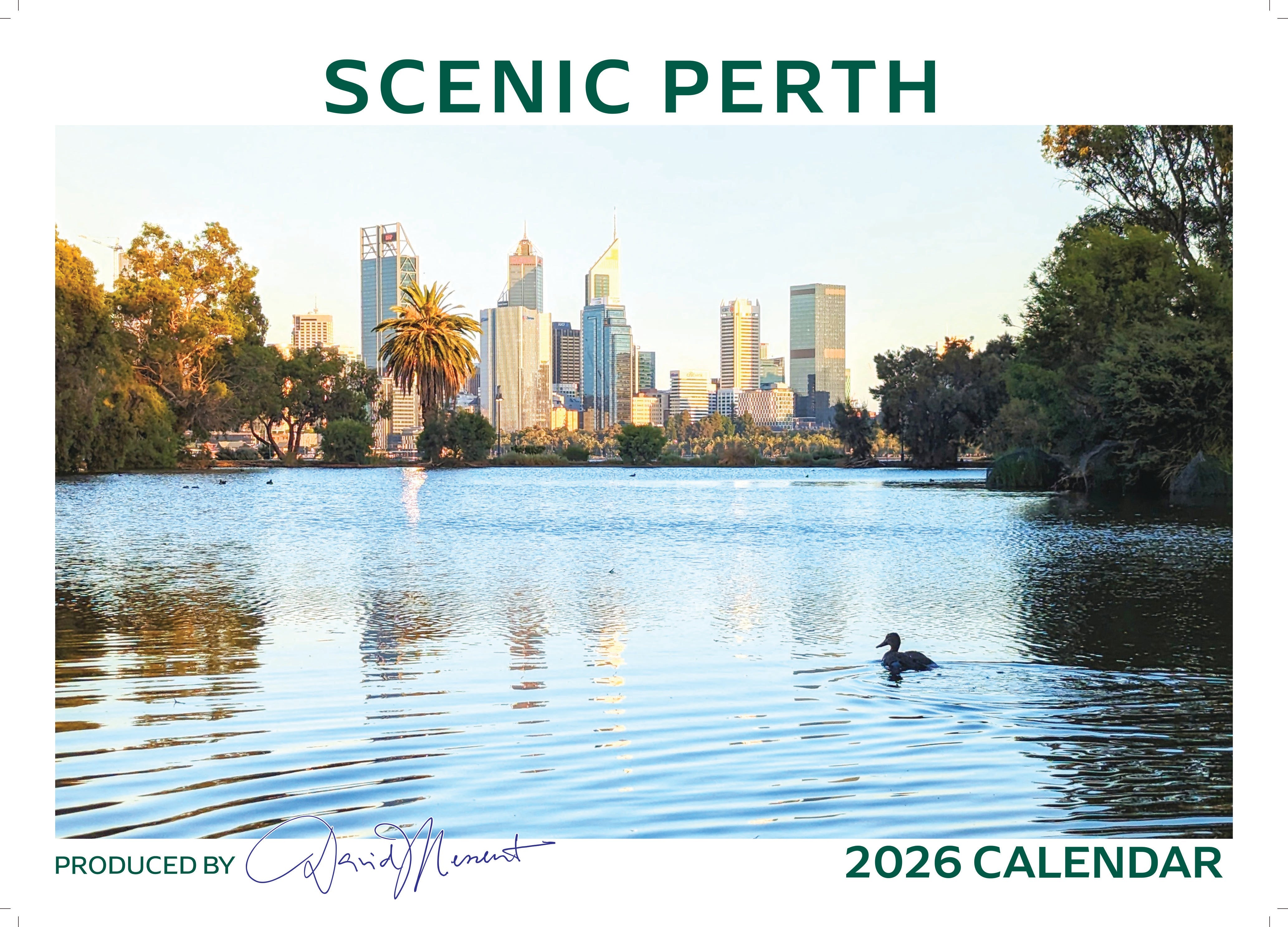 2026 Scenic Perth By David Messent - Horizontal Wall Calendar