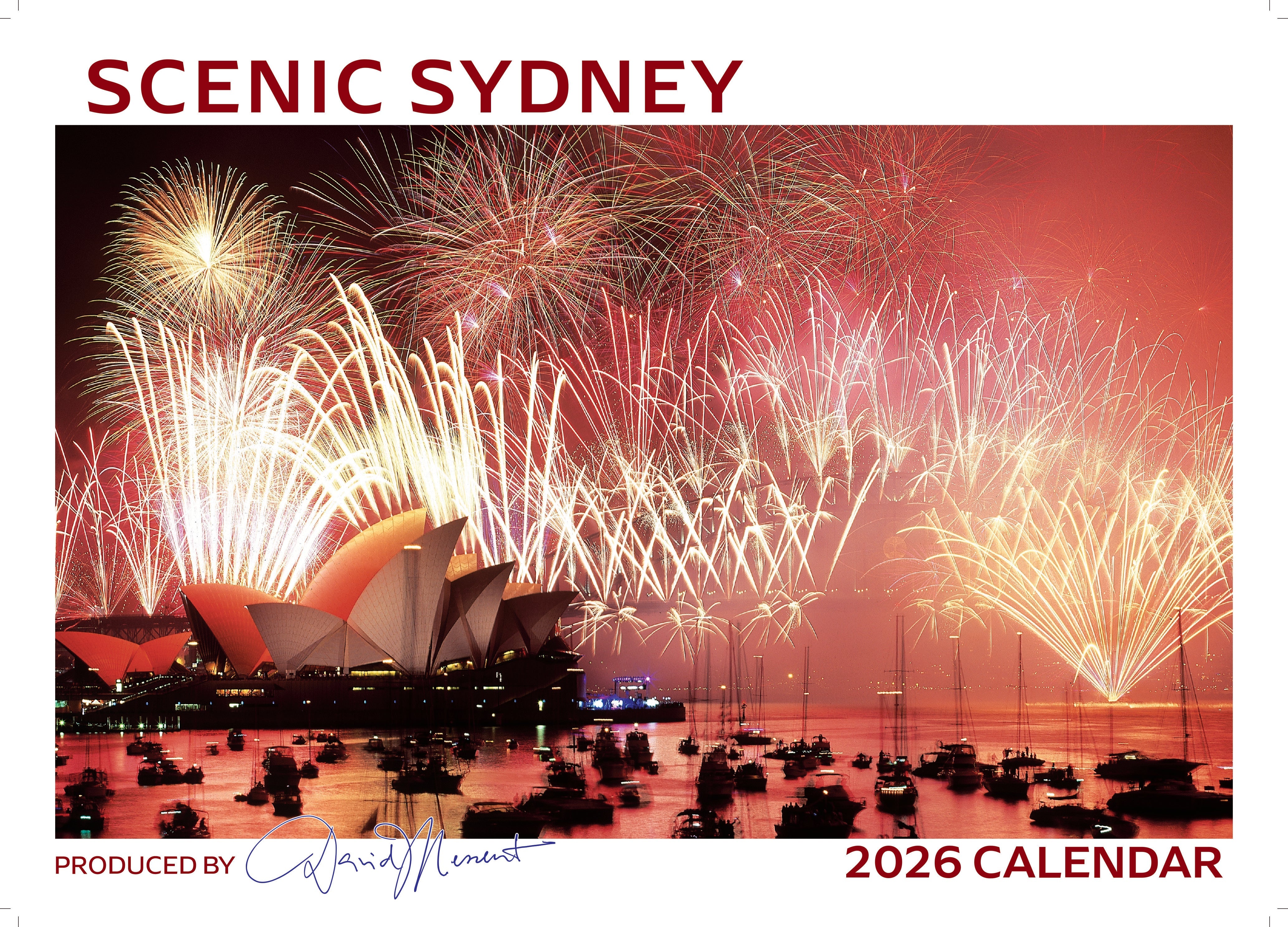 2026 Scenic Sydney By David Messent - Horizontal Wall Calendar
